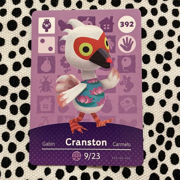 Other | Genuine Acnh Cranston Amiibo Card | Poshmark